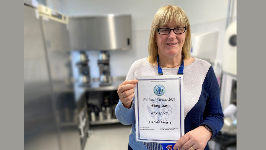 Amanda put in national spotlight for dedication to hospital catering ...